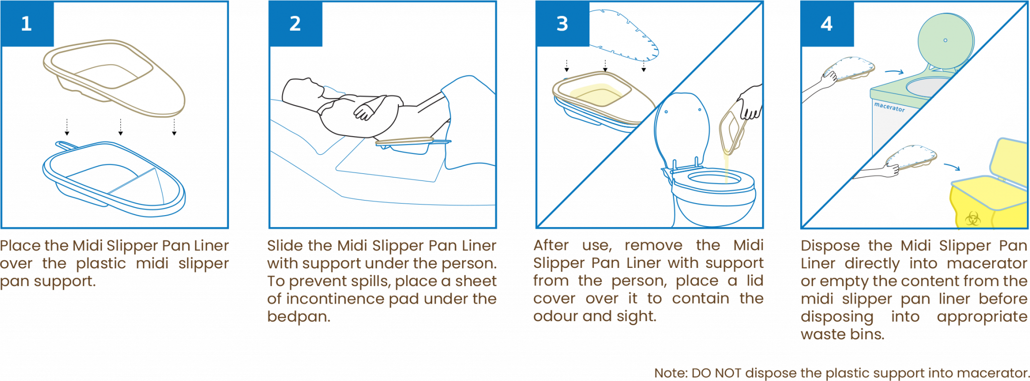 Midi Slipper Pan Liner 1300ml | APEX PULP
