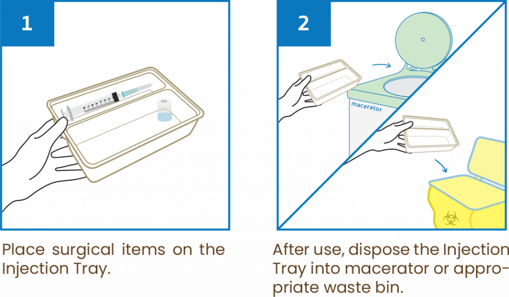 Anaesthetic Tray 2-Compartment Food Grade | APEX PULP